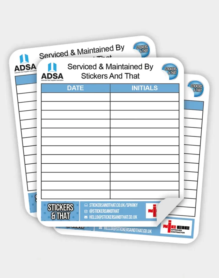 Custom Electrical Maintenance Stickers | StickersAndThat